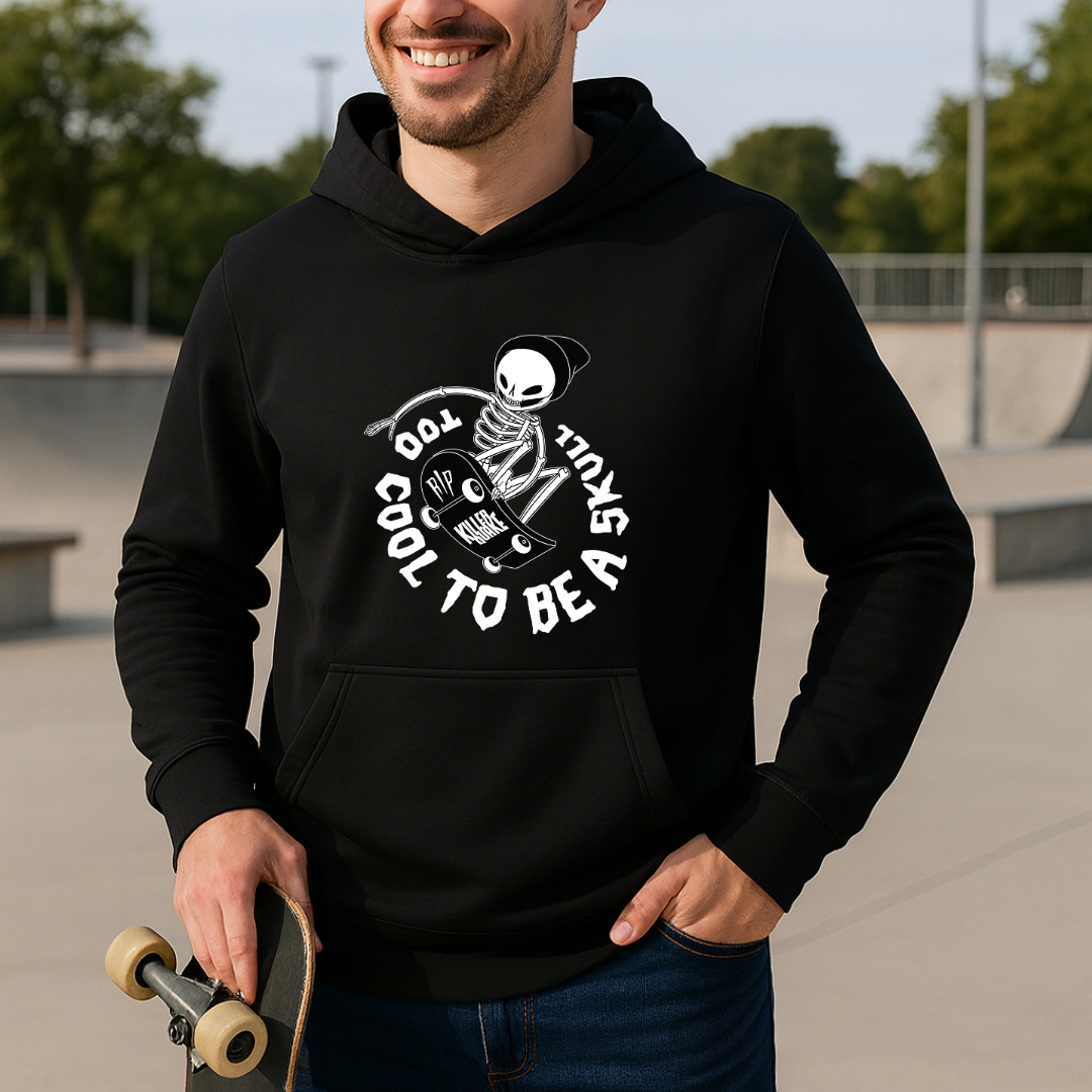 Killer too cool to be a skull HOODIE – Mi tienda